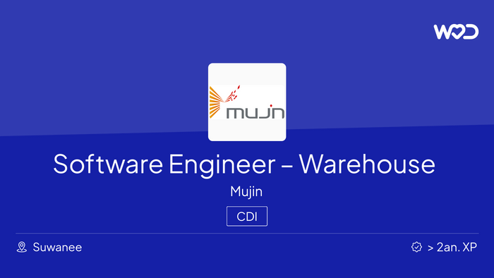 Software Engineer – Warehouse Execution System (WES) - Emploi IT