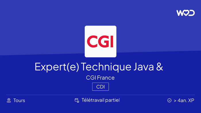 Expert(e) Technique Java & Efficy CRM F/H - IT job