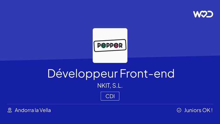 Développeur Front-end - NKIT, S.L. - IT job