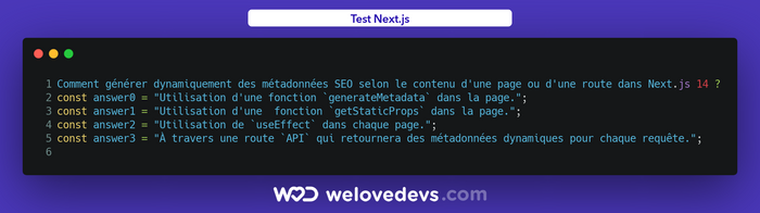 Générer dynamiquement des métadonnées en fonction du contenu