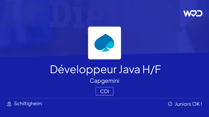 Développeur Java H/F - Capgemini - IT job