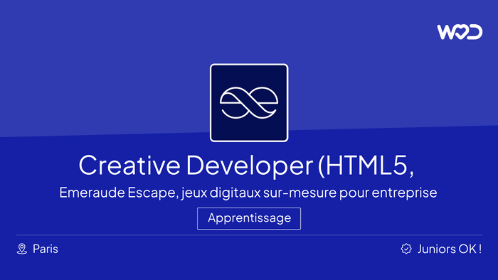 Creative Developer (HTML5, ThreeJS) - IT job