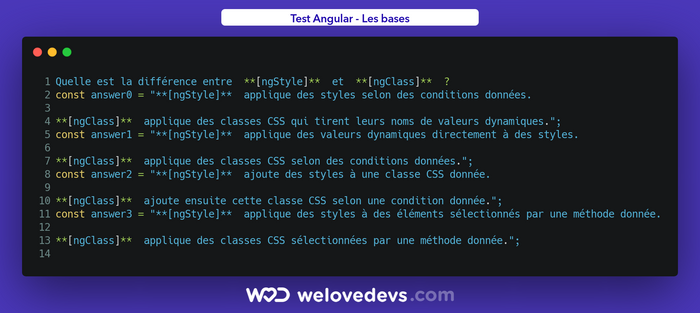Explain the difference between ngStyle and ngClass in Angula