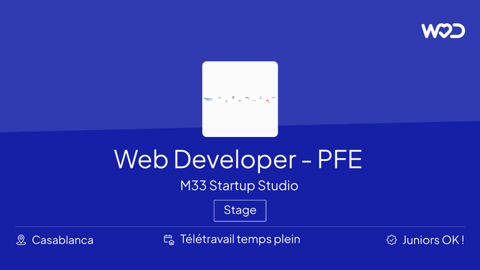 Web Developer - PFE - IT job