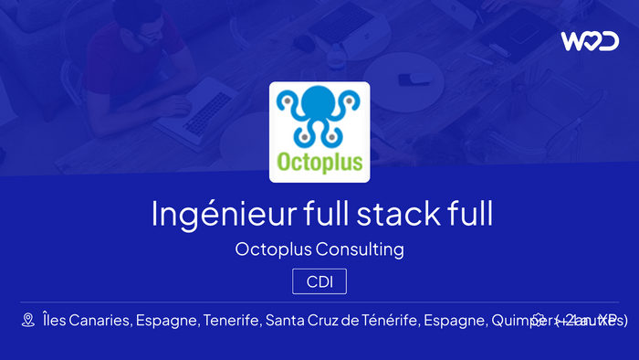Ingénieur full stack Node.js/Angular/AWS, full remote - Octoplus Consulting - IT job