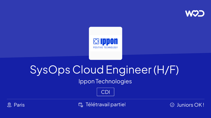 SysOps Cloud Engineer (H/F) - IT job