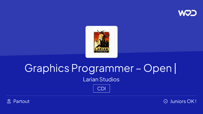 Graphics Programmer – Open Application | Programmeur graphique ...